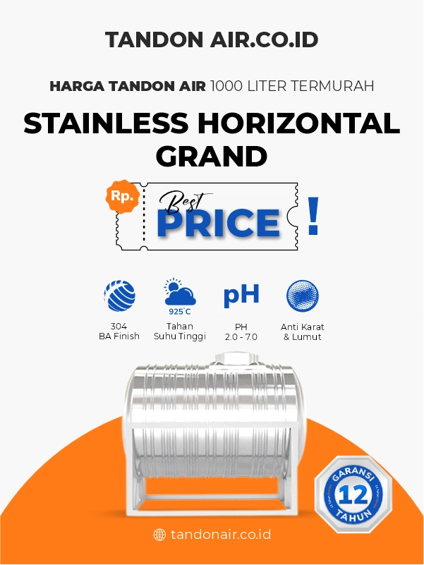 Terjangkau! Ini Harga Tandon Air 1000 Liter Termurah - Tandon Air