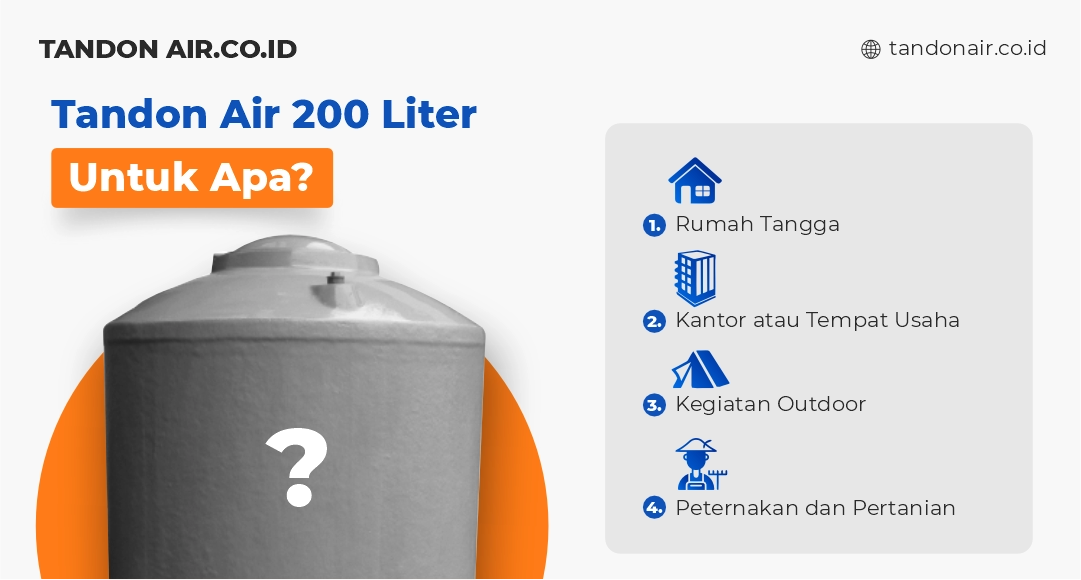 4 Harga Tandon Air 200 Liter Termurah - Tandon Air