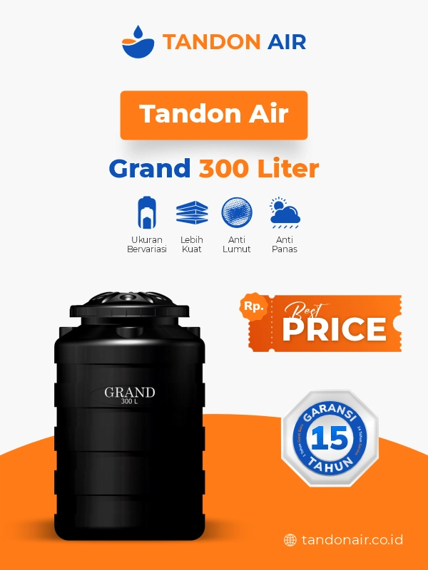 Rekomendasi Harga Tandon Air di Bawah 1 Juta - Tandon Air