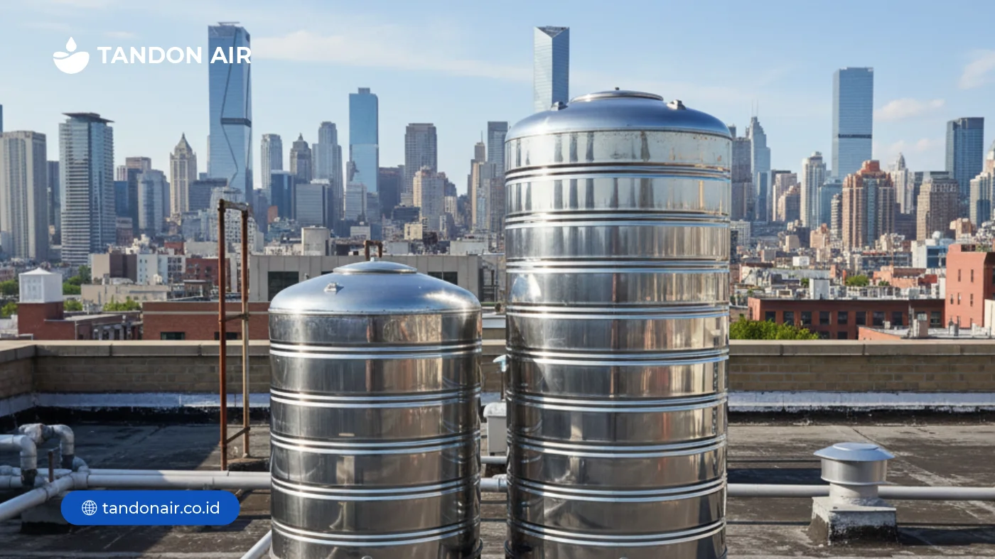 Kenapa Tandon Stainless Cocok untuk Rooftop Rumah Anda? - Tandon Air