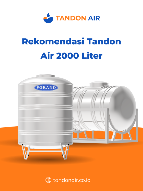Berat dan Volume Tandon 2000 Liter Saat Kosong dan Terisi Penuh ...